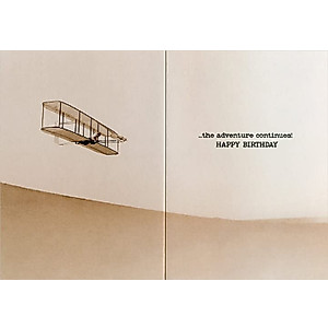 Avanti Press Wright Brothers Airplane Test Flight Vintage Photograph America Collection Birthday Card