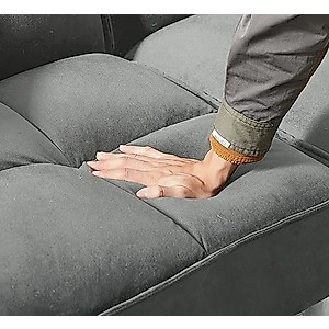 FUTON Sofa Sleeper Velvet with 2 Pillows