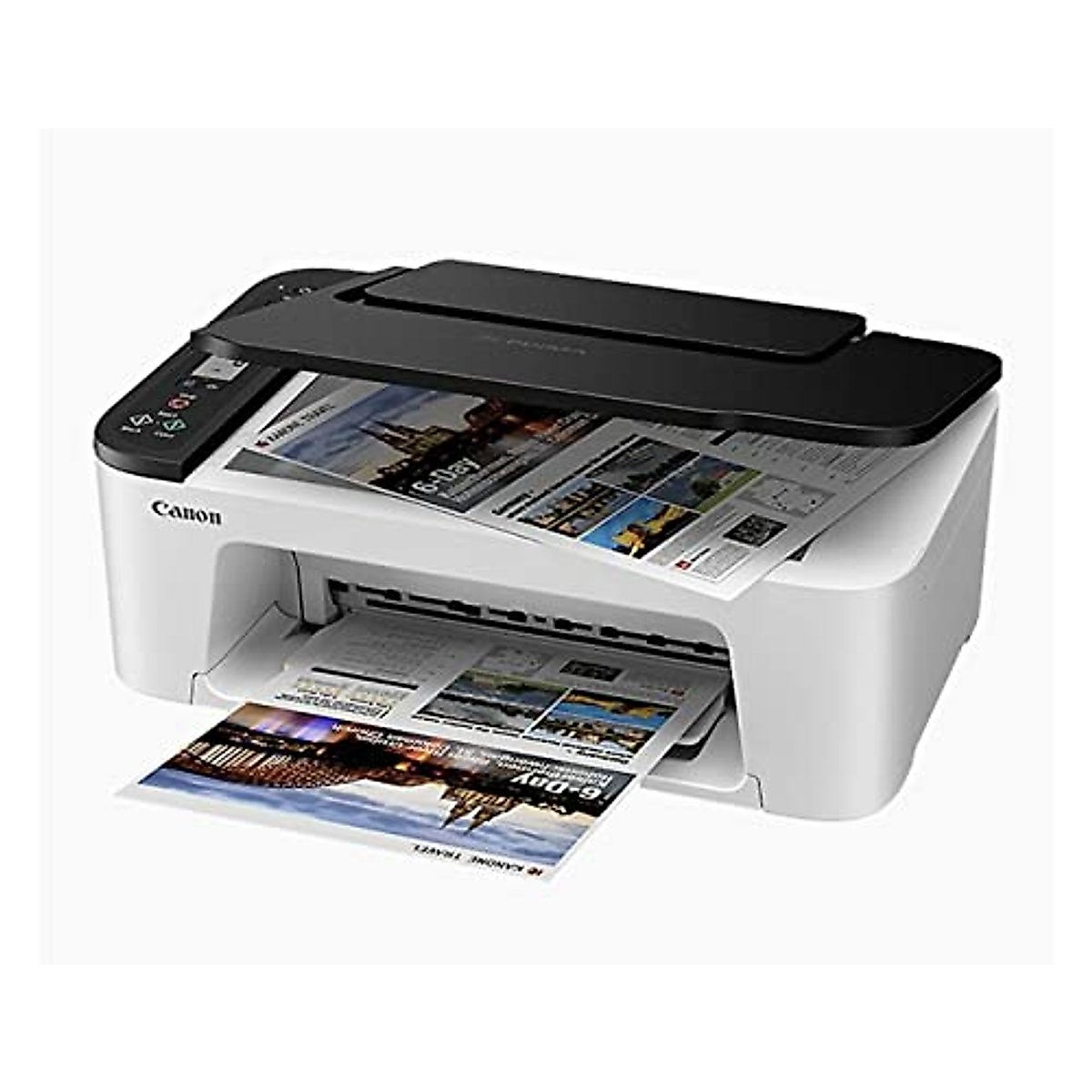Canon PIXMA TS Series Wireless All-in-One Color Inkjet Printer - Print Copy Scan - Mobile Printing, 50 Sheets Paper Tray, 4800 x 1200 dpi, 1.5'' LCD Display, with MTC Printer Cable White