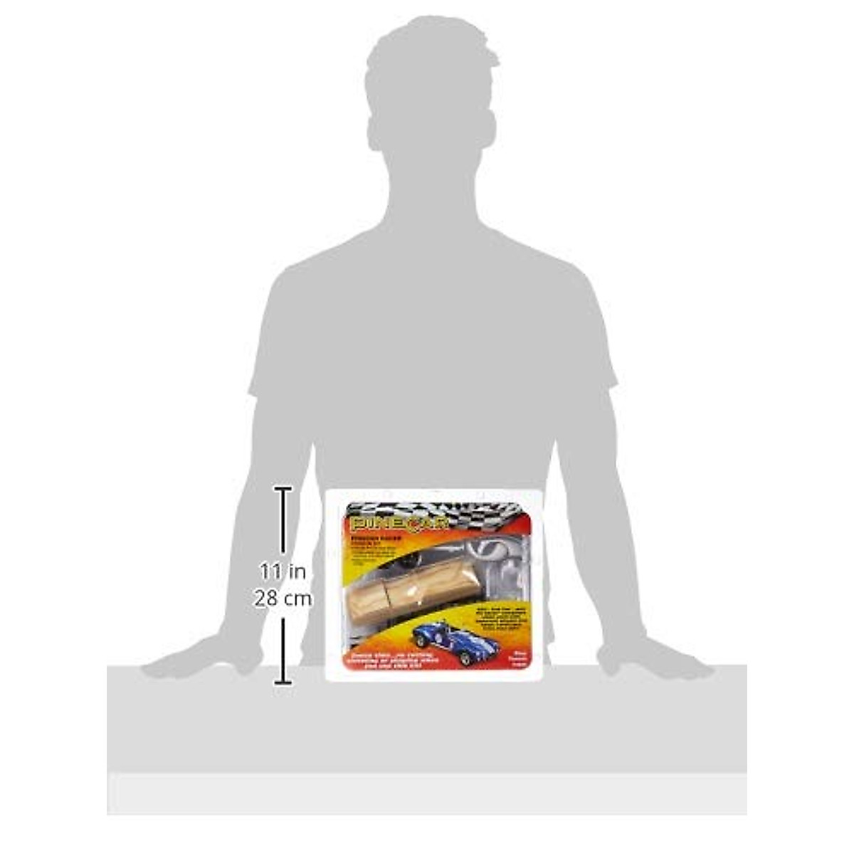 Woodland Scenics Pine Car Derby Racer Premium Kit, Blue Venom (P3950)