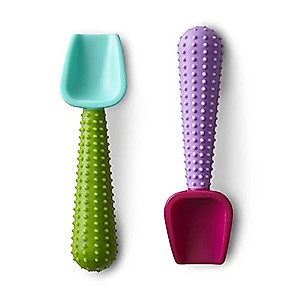 GoSili Silicone Spoon Set, Nontoxic and Dishwasher Safe, 2 Count