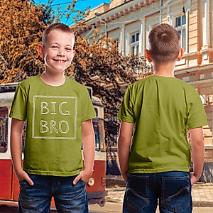 Big Brother Shirt Toddler Baby Boy Promoted to Big Brother Announcement Tshirt Infant Short Sleeve Clothes Green