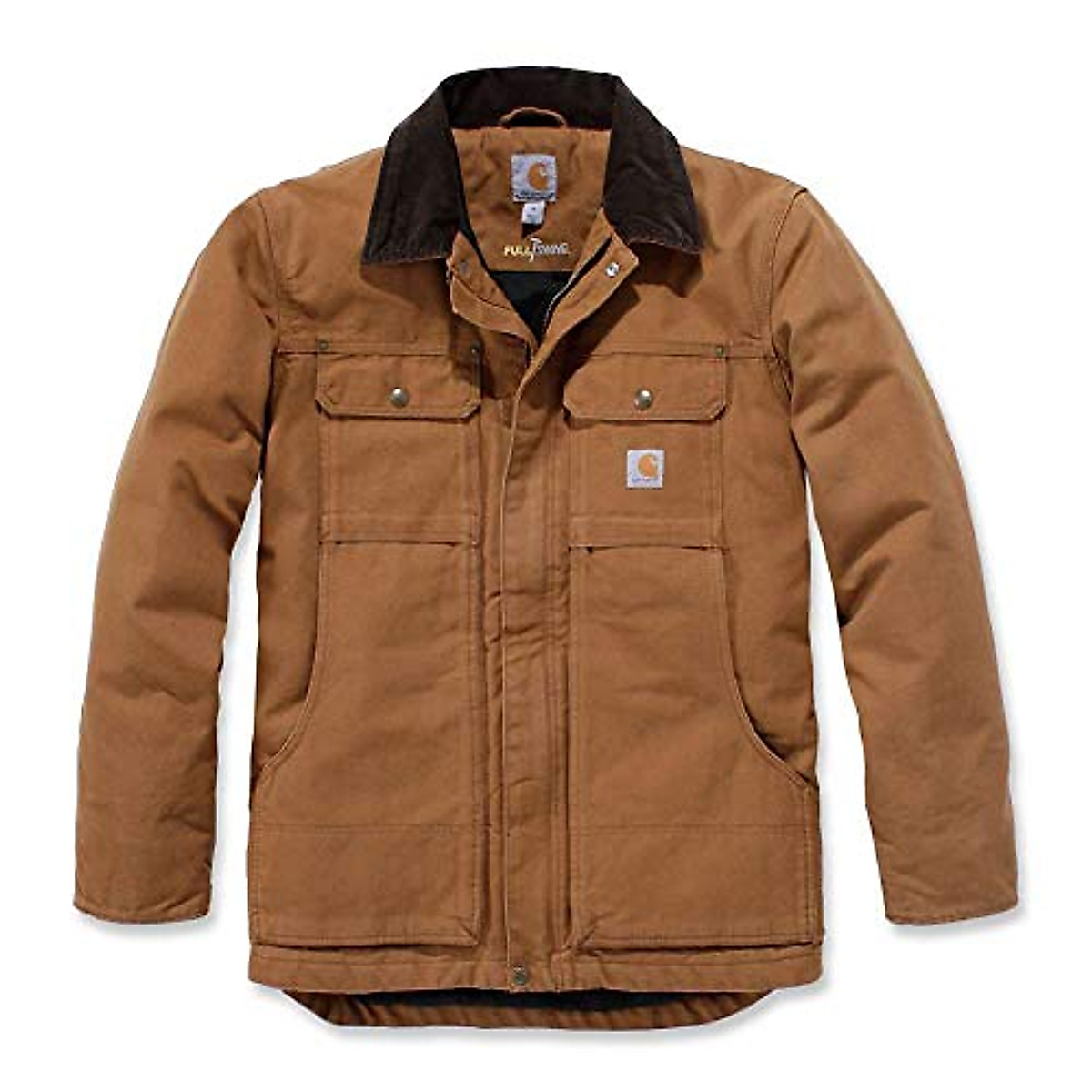 Carhartt mens Full Swing Traditional Coat Work Utility Outerwear, Carhartt Brown, Medium US