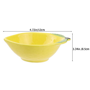 Housoutil 3pcs Ceramic Dish Sushi Candy Kids Dinnerware Sets Kids Snack Container Serving Plate Ceramic Salad Bowls Ceramic Dipping Bowls Sauce Container Small Ceramic Bowls Sauce Fruit Dish