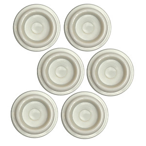 Iconikal Rubber Door Stopper for Wall, 6-Pack