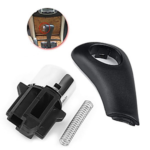 LEIMO KPARTS 54132-SDA-A81 Shifter Shift Button Knob Repair Kit + 54141-SDA-A81 Shift Knob Side Plate for 2003-2006 Honda Accord