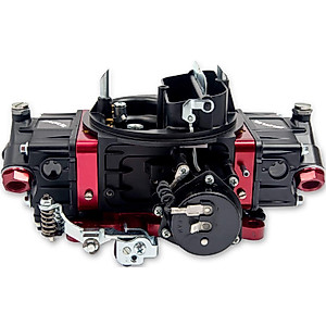 NEW HOLLEY 600 CFM QUICK FUEL BRAWLER STREET CARBURETOR,RED BILLET BLACK FINISH,MECHANICAL SECONDARIES,ELECTRIC CHOKE,4150 MODEL,COMPATIBLE WITH GASOLINE