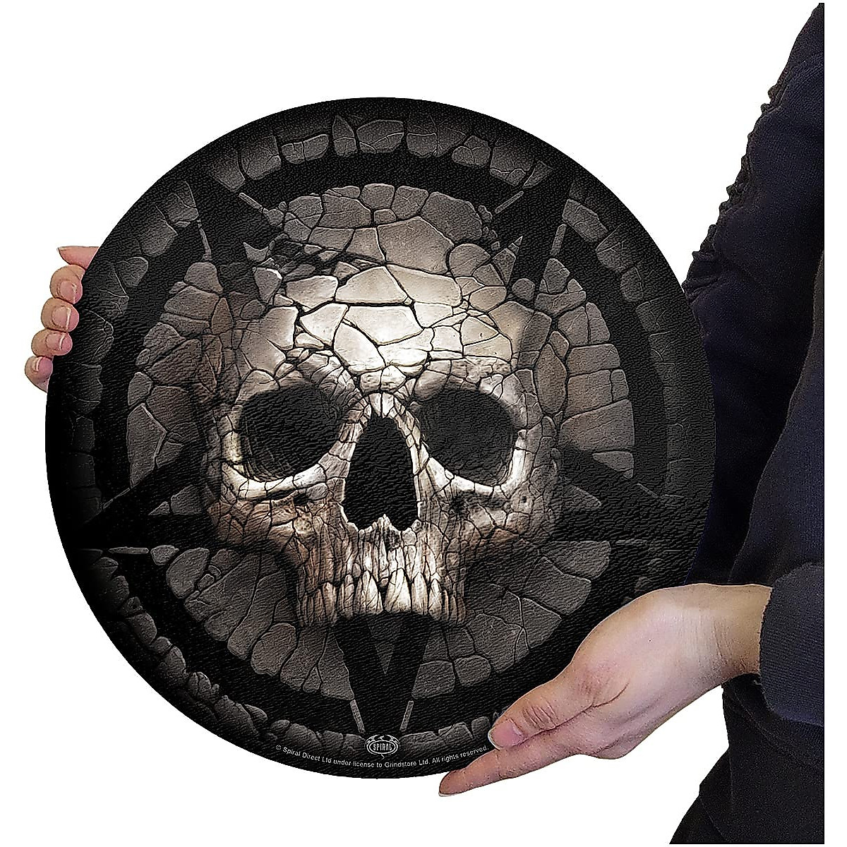 Spiral - Cracking Up - Glass Chopping Board (Circular) - L