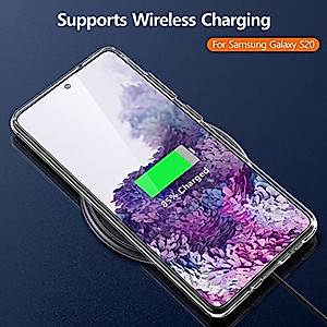 Rayboen for Samsung Galaxy S20 Case/Galaxy S20 5G Case Crystal Clear Non-Slip Shockproof Slim Protective Cover, Hard PC Back Soft TPU Frame Phone Case for Galaxy S20
