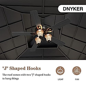 Metal Gazebo 10x12 Ft W/Double Roof, Anti-Rust Coating Permanent Iron Hardtop Outdoor Waterproof Pergola w/Curtains & Netting, Steel Hard Top Gazebo for Patio Backyard Garden Lawn Deck, w/Hook Design