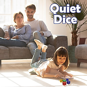 50 Pk Foam Dice, Large Foam Dice for Classroom, Quiet Soft Dice for Children Students Teachers