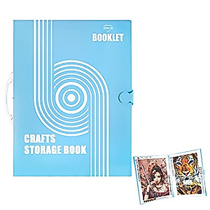 XINGSE A3 Art Storage Book A3 Diamond Painting Kit Storage Book Diamond Art Storage Room, 30 Inside Pages Suitable for Multiple Sizes