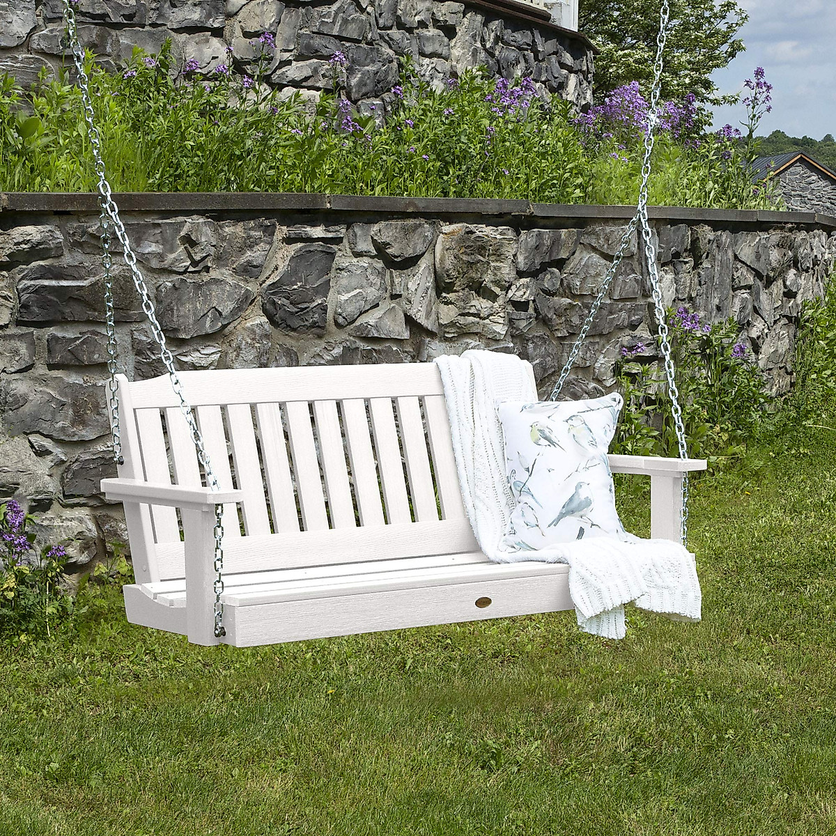 Highwood AD-PORL2-WHE Lehigh Porch Swing, 4 Feet, White