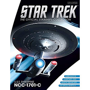 Eaglemoss Star Trek The Official Starships Collection #10: USS Enterprise NCC-1701C Ship Replica, Multi Color