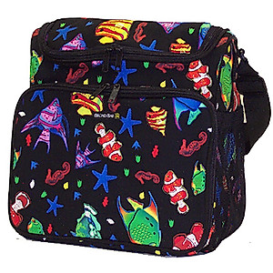 Tropical Fish Diaper Bag Deluxe Fish Theme Baby Bag - Loaded with Features & Pockets Gift For New Mom or Dad