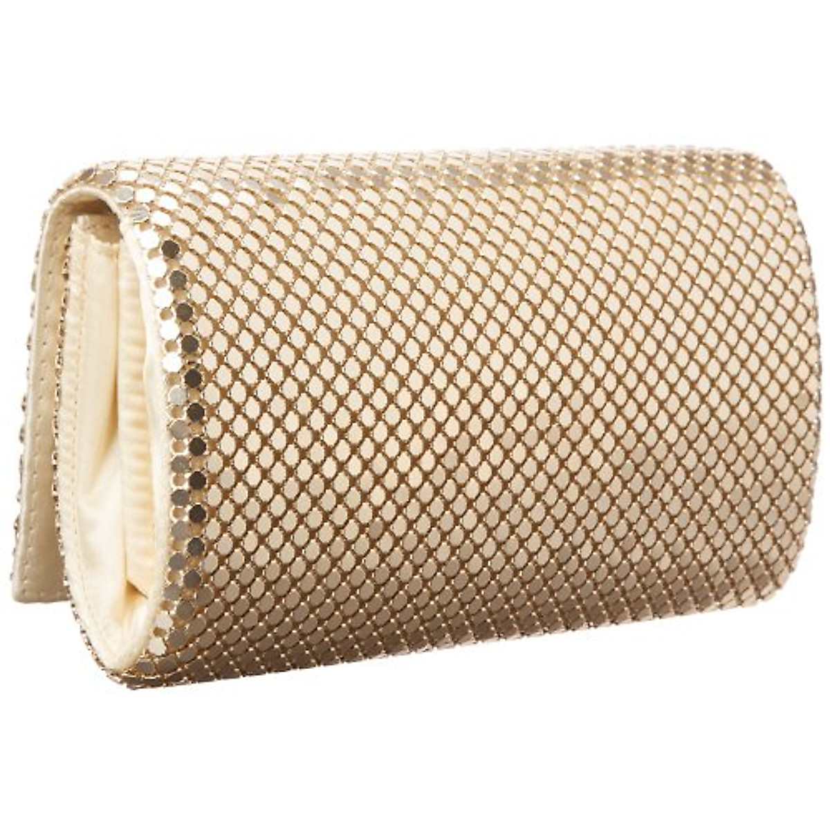 Jessica McClintock womens metal evening handbags, Light Gold, One Size US