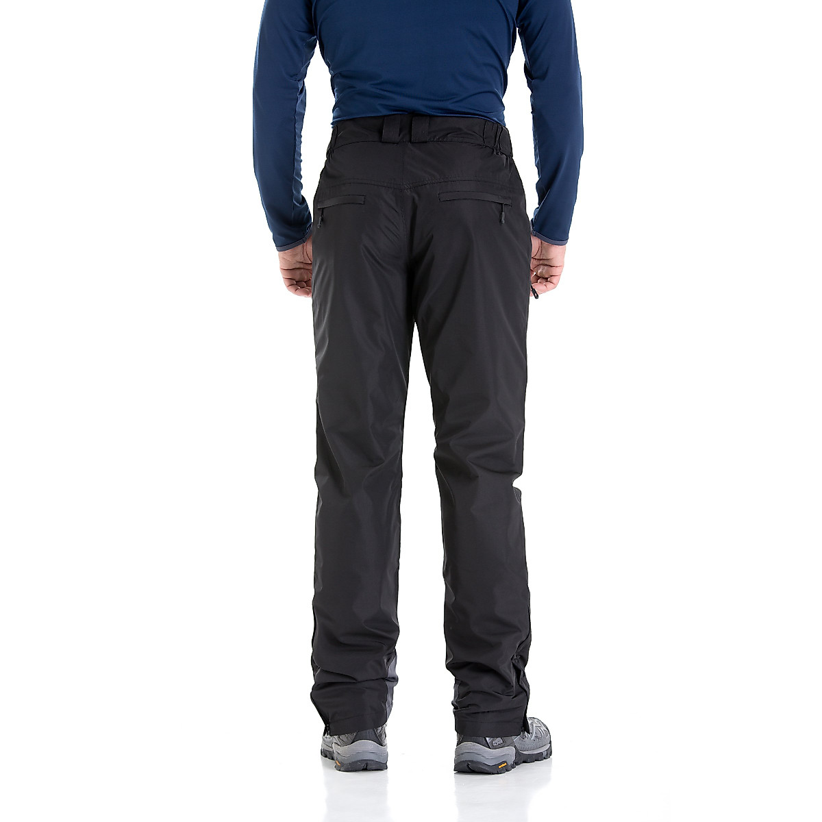 TRAILSIDE SUPPLY CO. Mens-Ski-Snow-Snowboard-Pants, Wind/Waterproof, Insulated, S, Black