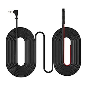 Pelsee 33 Feet Rear Camera Extension Cable, 2.5mm to 4-Pin Dash Cam Rearview Backup Camera Extension Cord for P12 / P12 Pro / P10 Pro
