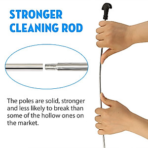 KOCASO Gun Cleaning Kit, Gun Cleaning Supplies for Pistol, Rifle, Shotgun, Handgun, Universal Gun Brush for Most Guns, 45, 10, 410, 22, 9mm, 12 gauge, Etc