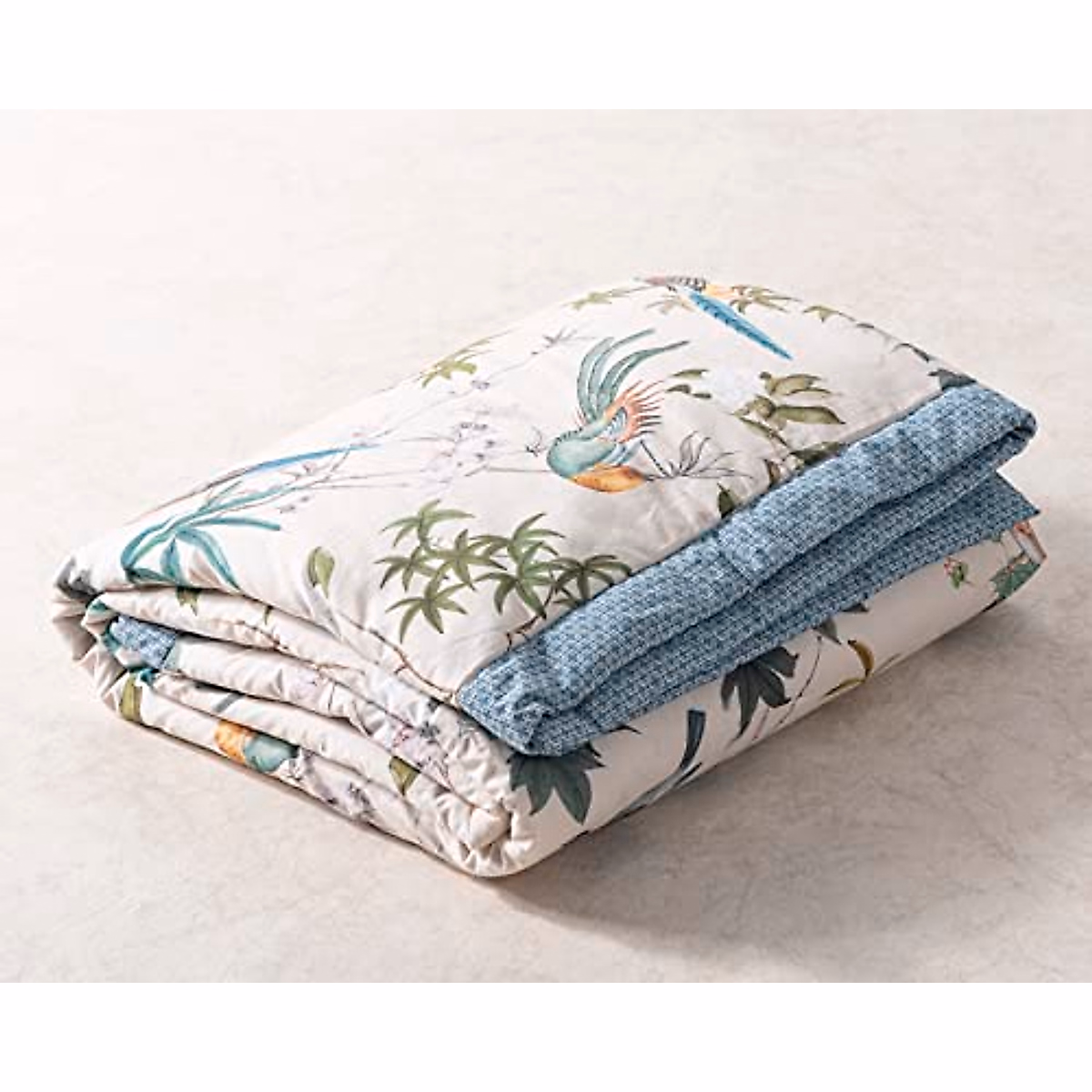 Maison d' Hermine Hokuzai Cotton Throw Blanket Bohemian Bedding Lightweight and Breathable for Couch Sofa Bed Travel (50"x60")