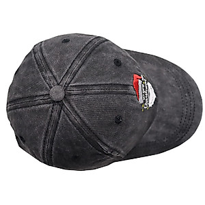 KKMKSHHG Merry Christmas Hat for Men Women, Funny Gifts, Embroidered Adjustable Denim Distressed Washed Santa Baseball Cap