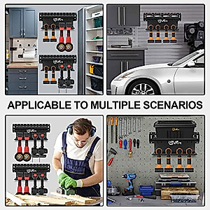 2Pack E-Track Power Tool Organizer|E Track Power Tool Holder Hanger for Trailer Accessories-E-Track Drill Holder Wall Mount|E Track Accessories for Enclosed Trailer-Utility Storage Rack in Garages