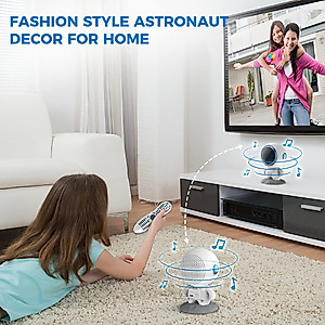 COMFIER Cute Cartoon Astronaut Bluetooth Speaker,Small Portable Wireless Speaker with TWS Pairing,Loud Stereo Sound, Decor for Home/Party/Outdoor/Beach,Fashion Style Bedroom Office Desk for Child