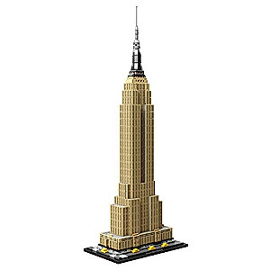 LEGO Architecture Empire State Building 21046 New York City Skyline Architecture Model Kit for Adults and Kids, Build It Yourself Model Skyscraper (1767 Pieces)