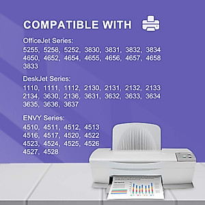 MYINK Remanufactured Ink Cartridge Replacement for HP 63 XL 63XL 1 Black 1 Color, 2 Pack Fit Printer 4520 5255 3830 5258 4650 1112 4655 3630 3631 4652 4512 3632