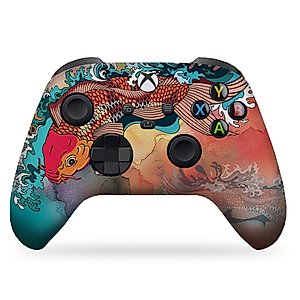 DreamController M Illustrations Custom X-box Controller Wireless compatible with X-box One/X-box Series X/S Proudly Customized in USA with Permanent HYDRO-DIP Printing(NOT JUST A SKIN) (MODDED)