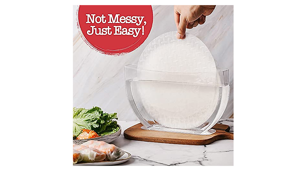Rice Paper Water Bowl for Easy Spring Rolls - 2 Pack
