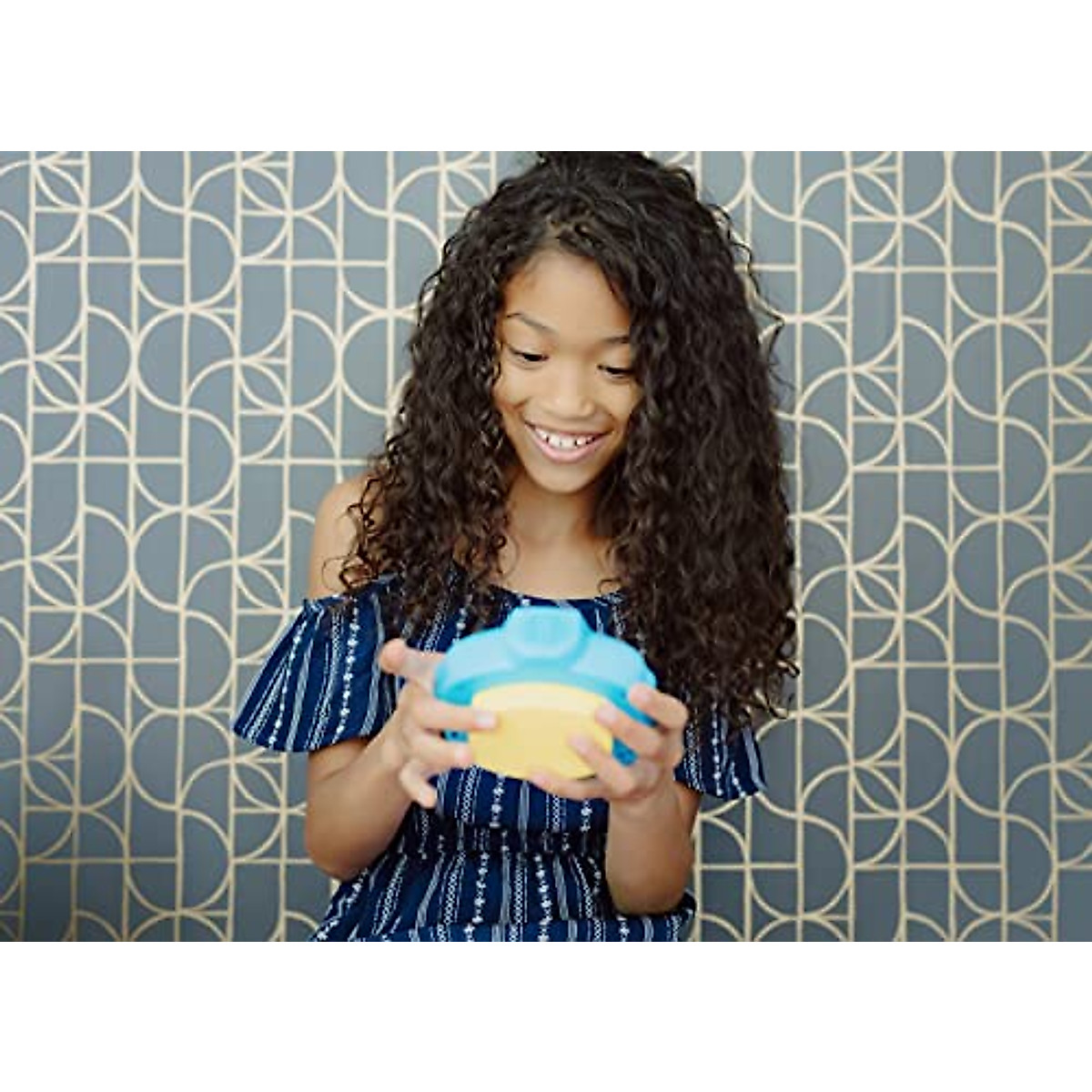 Pop It! Pro - The Original Light Up, Pattern Popping, Pop It! Game from Buffalo Games,Blue and Yellow