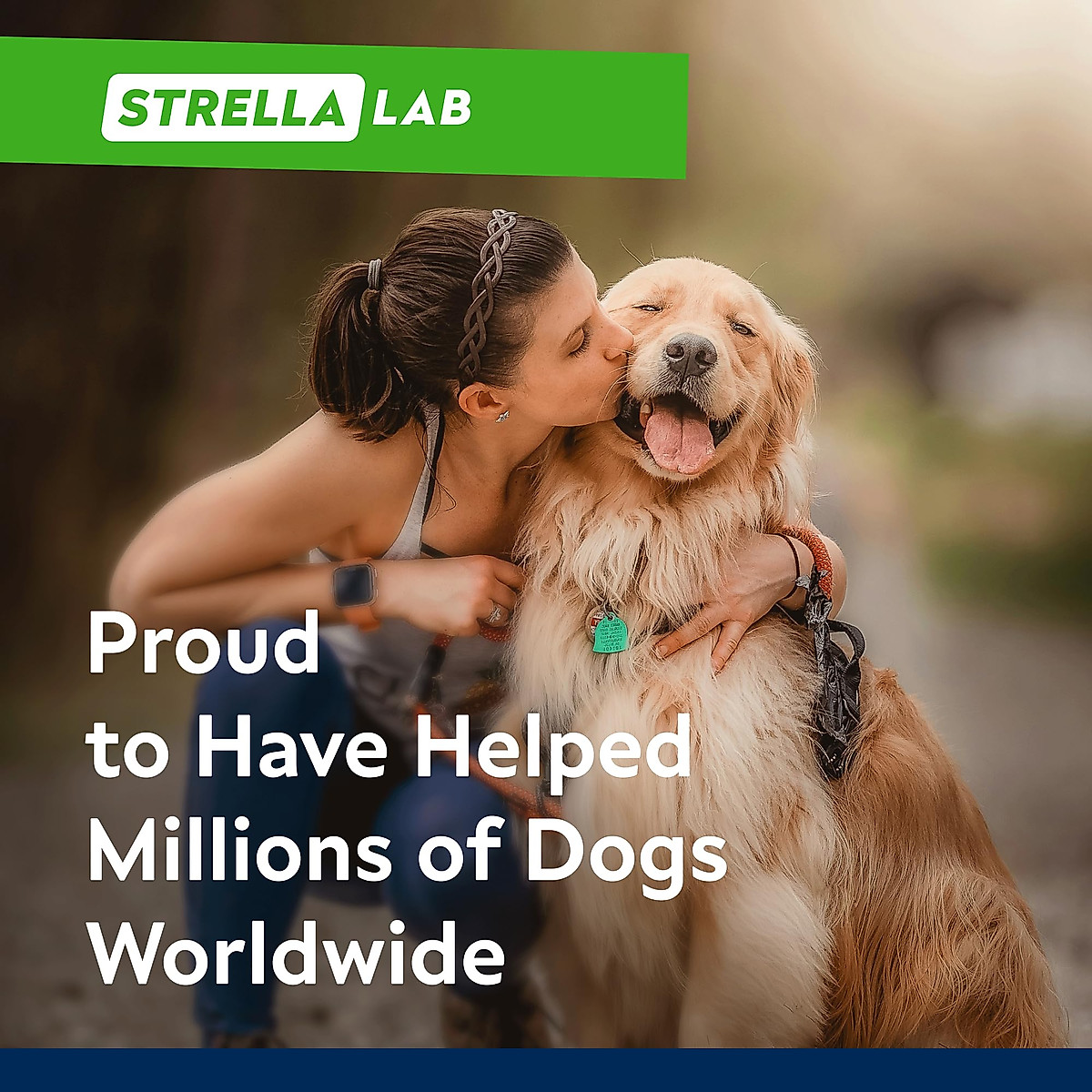 STRELLALAB Vet Formulated Hemp Calming Chews for Dogs - Anxiety Relief Calming Treats - Advanced Melatonin Pet Calm - Natural Sleep Aid & Stress, Separation Anxiety Relief - 120 Treats - Bacon