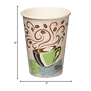 Dixie Paper Perfectouch Disposable Hot Cups, 12 OZ Cups / 50 Count