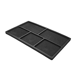 Polar Whale Under Sink Cabinet Mat Floor Protector Tray Waterproof Washable Protection Kitchen or Bathroom Drip Spill Durable Black Foam Odorless Flexible Leak Liner 31 x 19 Inches