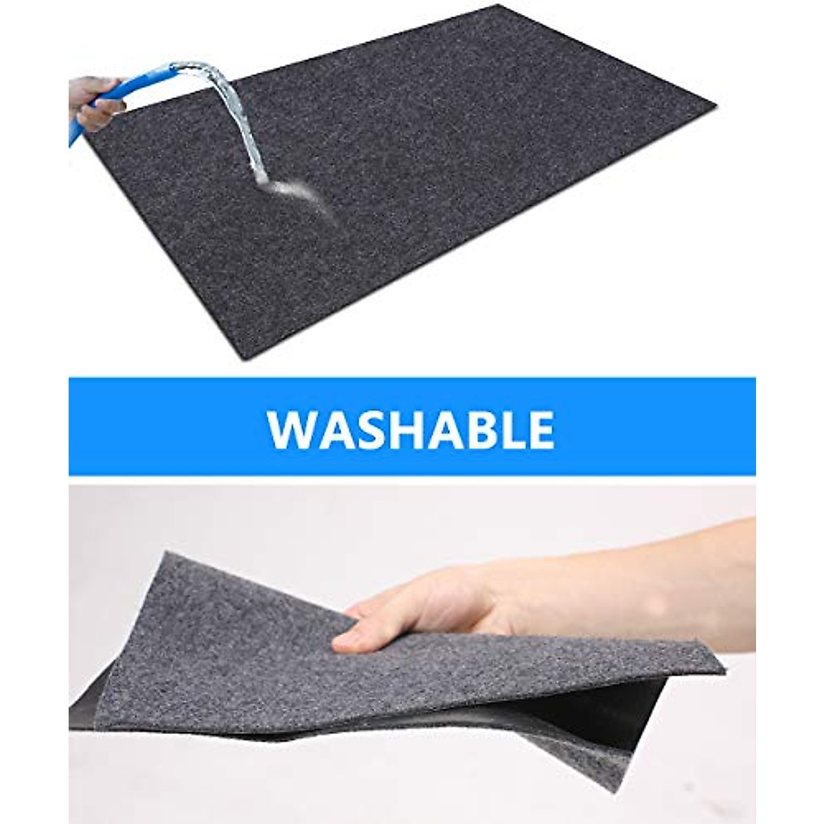 Fire Pit Mat—Gas grill mat,Retardant，Heat Resistant，Ember Mat，Electric Smoker Mat，Under the stove， Protect your deck, terrace, lawn or campground from embers，Reusable，Waterproof backing (36" x 36")