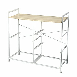 MAXCBD Nightstand Bedside Table Drawer Cabinet Drawer Shelf Organizer Bins Chest W/ 5 Fabric Drawers Tower Storage Unit Lightweight Yet Durable Structure Storage Tower Dresser