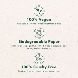 EcoTools Precision Blush Makeup Brush, Cheek Blush Brush, For Loose or Pressed Powder, Also Works With Bronzer, Eco-Friendly Face Makeup Brush, Vegan & Cruelty-Free, Synthetic Bristles, 1 Count