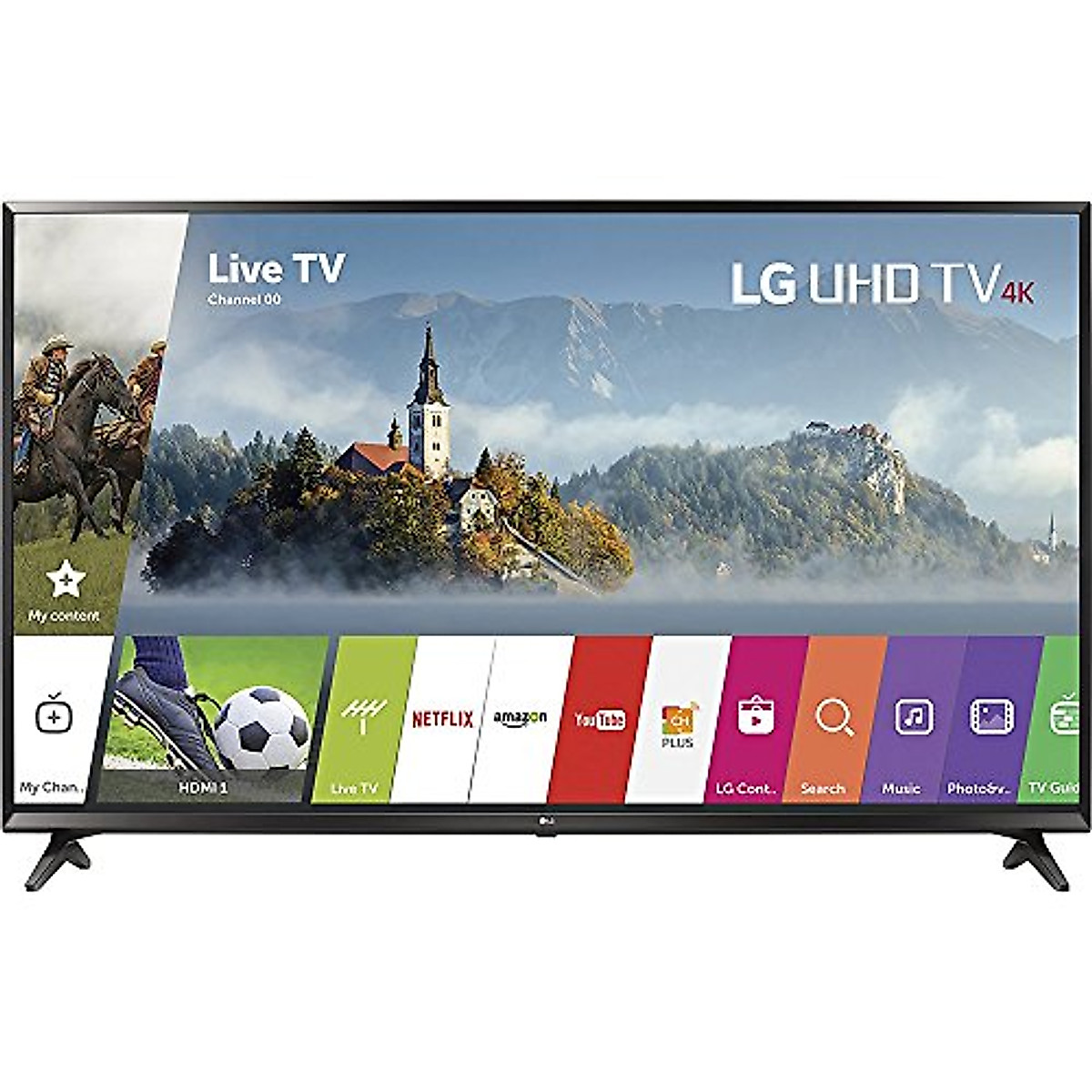 LG Electronics 49UJ6300 49-Inch 4K Ultra HD Smart LED TV (2017 Model)