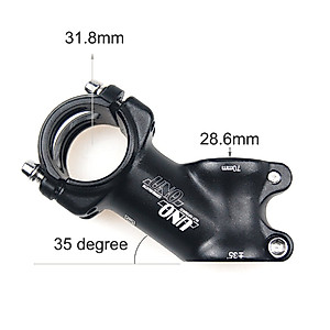 BESNIN MTB stem 35 Degree Bike Stem, 31.8mm 70mm MTB Stem Mountain Bike Handlebar Stem for Bicycle, Road Bike, MTB, BMX, Cycling (31.8 * 70mm)