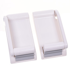 COSMOS White Magnetic Paper Towel Holder Table Napkin Roll Holder Mounts Securely on Refrigerators & Other Metal Surfaces