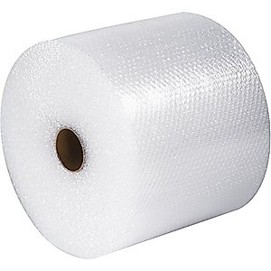 Ship Now Supply SNBWUP31648P Upsable Perforated Air Bubble Rolls, 3/16" x 48" x 300', (1 Roll), 48" Width, 0.188" Height, Clear