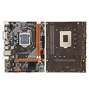 Hopcd Desktop Computer M-ATX Motherboard, DDR3 LGA1155 CPU for Intel B75 Mainboard, RTL8111H Gigabit Network Card, M.2 NVME+NGFF Dual-Mode, SATA3.0/USB3.0/6-Channel Audio Chip