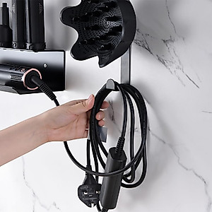 Buwico Flexstyle Wall Mount Organizer for Shark, Wall Mount Holder for Shark Flexstyle HD430/HD435, Aluminum Alloy Airwrap Organizer for Shark Flexstyle