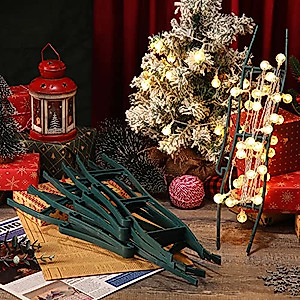 Vicenpal Christmas Lights Storage Holder, Holiday Light Storage All Purpose Light Cord Wind up Organizer for String Lights, Extension Cords, Magnet Fishing Rope (Green, 12 Pieces)