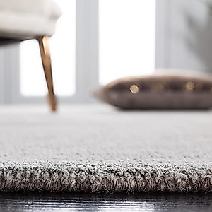 SAFAVIEH Himalaya Collection 5' x 8' Grey HIM152F Handmade Premium Wool & Viscose Area Rug