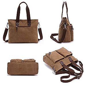 ToLFE Women Top Handle Satchel Handbags Tote Purse Shoulder Bag (Grey-(large))