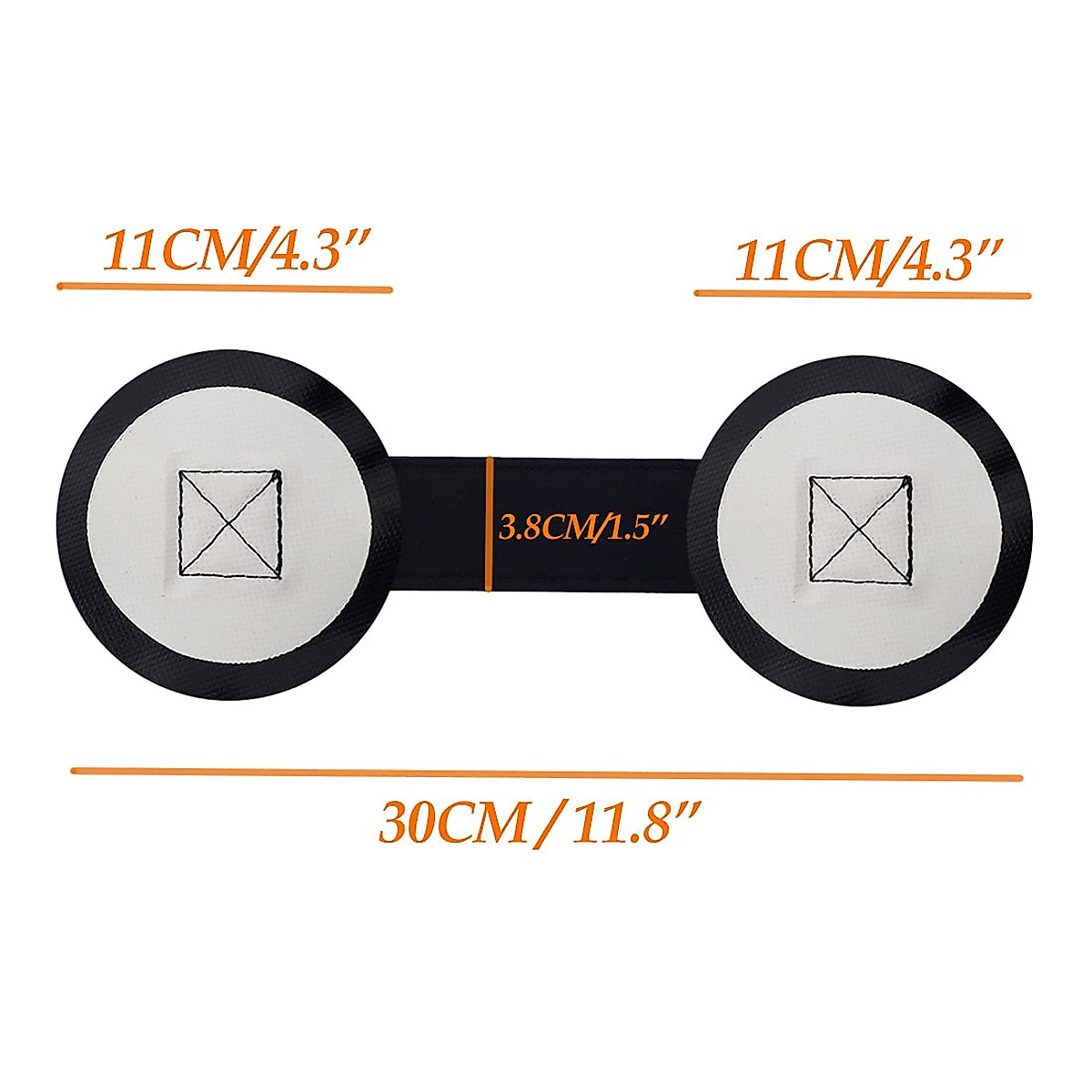 2 PCS PVC Strap Armrest for PVC Inflatable Boat, Raft, Dinghy, Kayak, Canoe, Surfboard,SUP seat Strap Patch with Handle (Black)