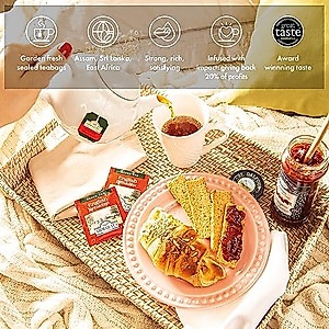 Ahmad Tea Black Tea, English Breakfast Teabags individually wrapped in foil, 100 ct - Caffeinated & Sugar-Free