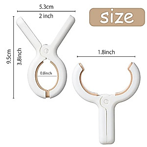 12 Pack Plastic Clothes Pins with Strong Anti-Rust Springs,Heavy Duty Beach Towel Clips,Laundry Clothespins to Keep Your Towel, Clothes, Blankets to Dry on Clothesline and Hanging Rack